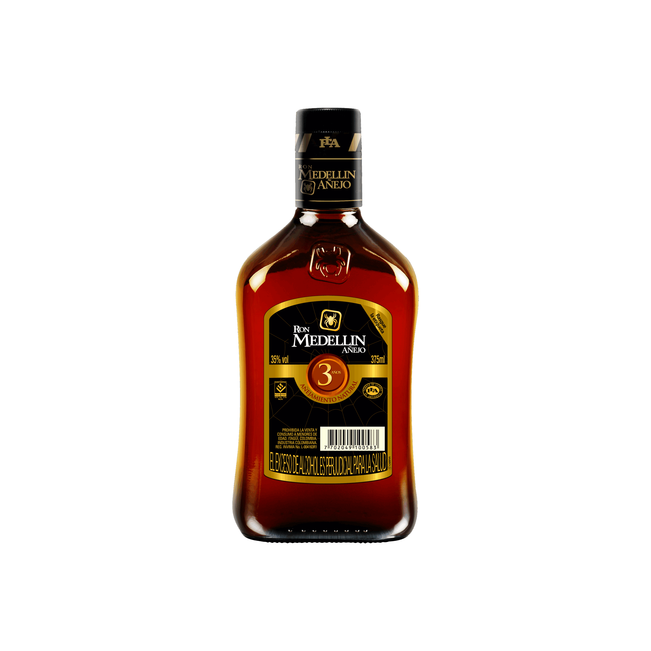 Ron Medellín 3 Años – Añejo (375ml) – INSIGNIA Restaurante-Bar